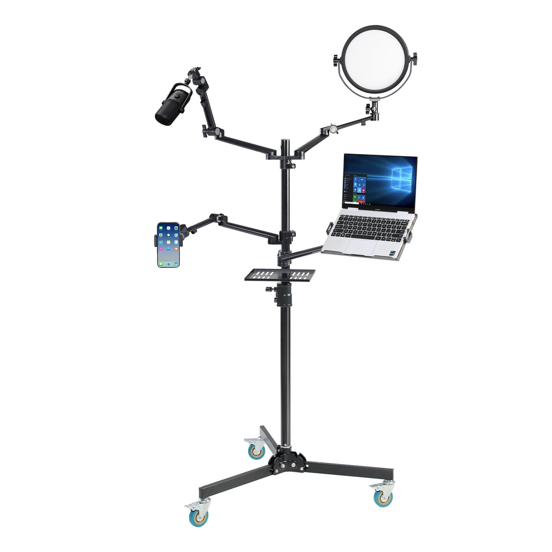 GVM-ZJ-Z2 Floor-standing Mobile Live Streaming Stand – GVM LED Co., Ltd.