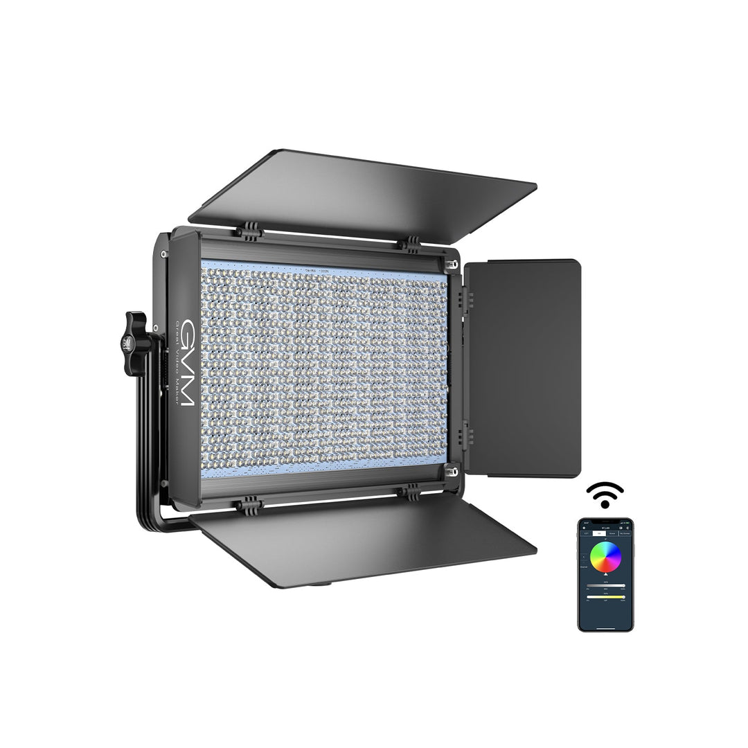 GVM-1500D 75W Powerful Bi-color and RGB Video Panel Light