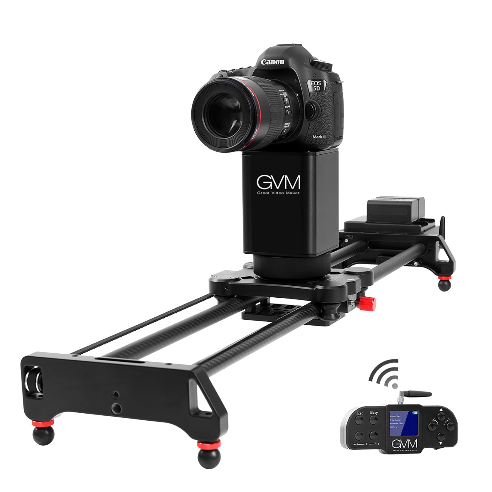 GVM-2D Professional Wireless Video Carbon Fiber Motorized Camera Slide ...