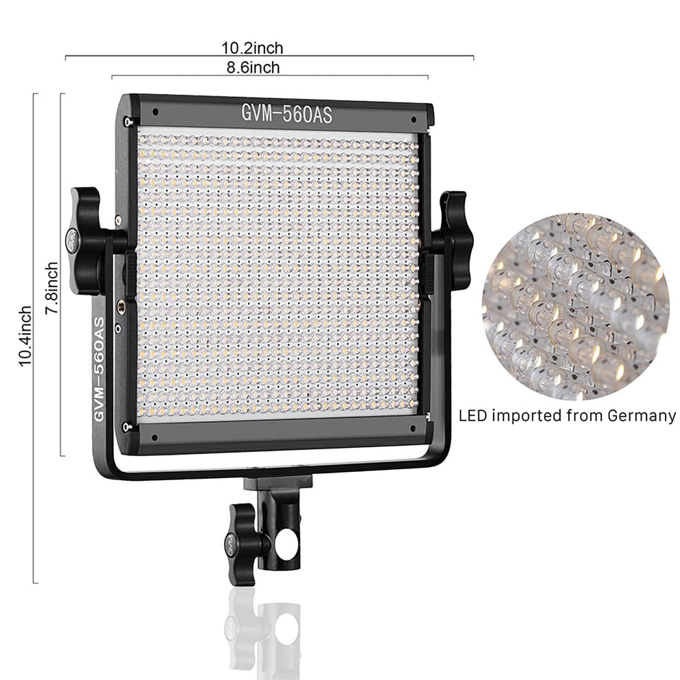 GVM-560AS 30W High Beam Bi-Color LED Video Soft Light（2-Light Kit）
