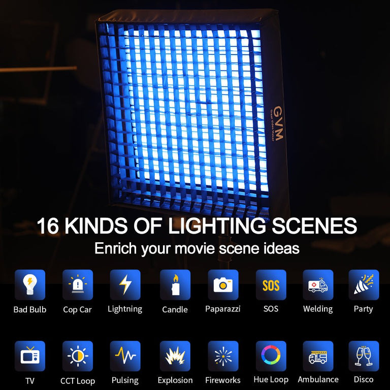 GVM B200C 200W RGB&Bi-Color Flexible LED Light – HAO SHEN TECHNOLOGY ...