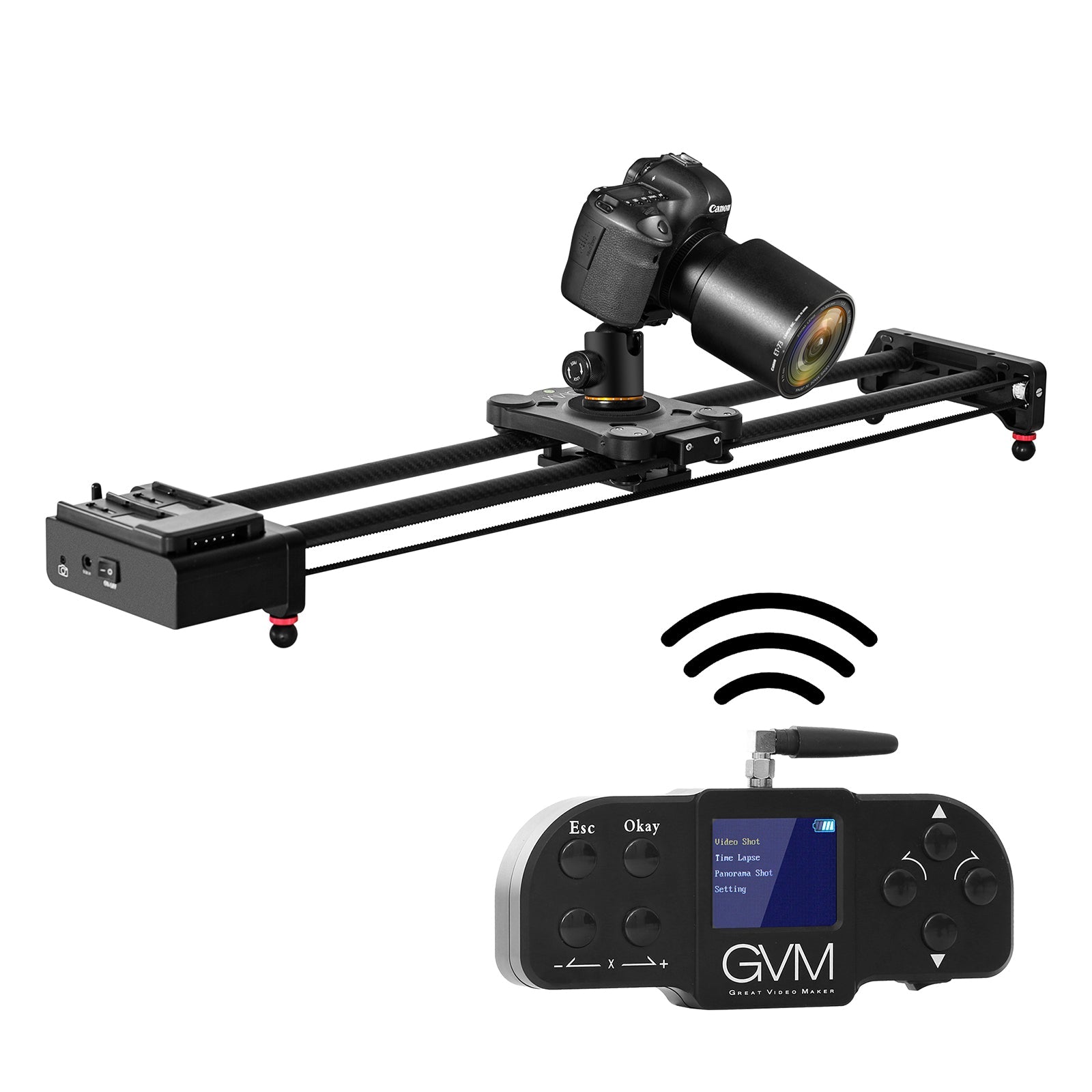 GVM GT-80WD Wireless Carbon Fiber Motorized Camera Slider – HAO SHEN ...