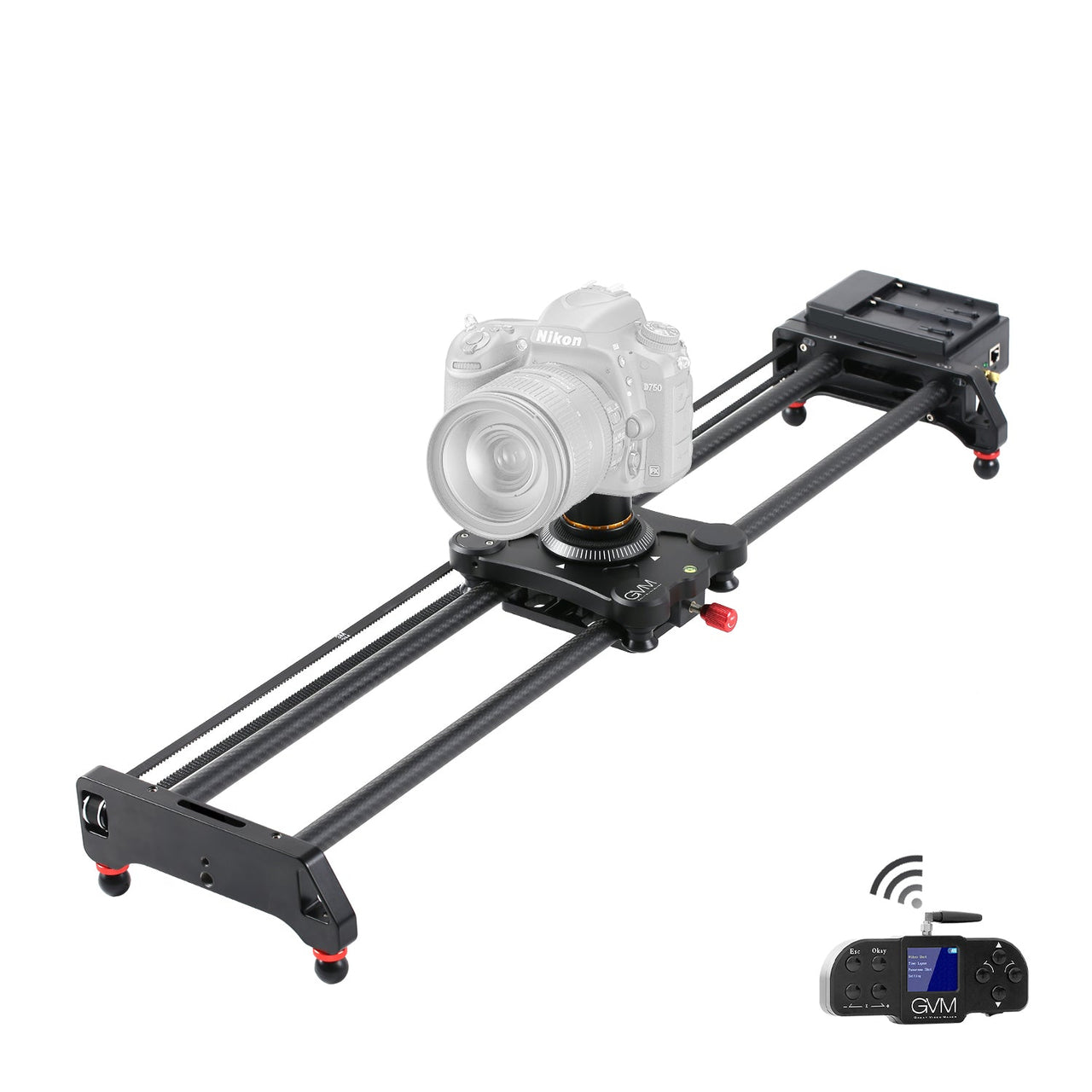GVM GT-80WD Wireless Carbon Fiber Motorized Camera Slider – GVM LED Co ...