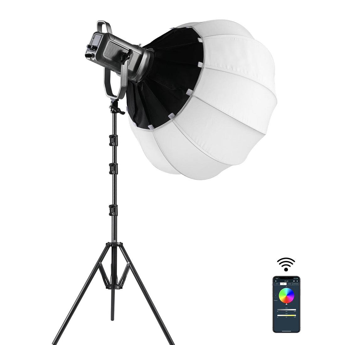 GVM PR150R 150W High Power LED Spotlight Bi-Color & RGB Studio Lightin
