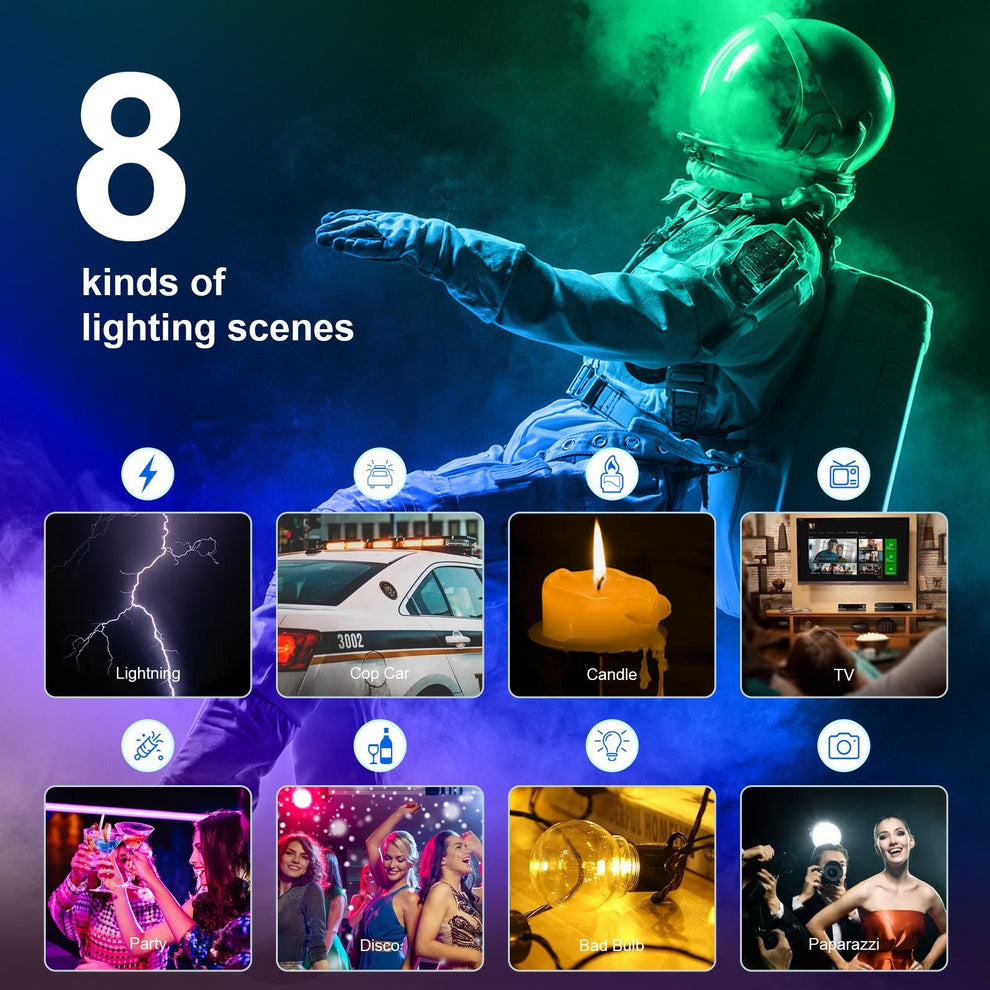 GVM RGB20W On-Camera RGB & Bi-color LED Video Light 2-Light Kit Set wi