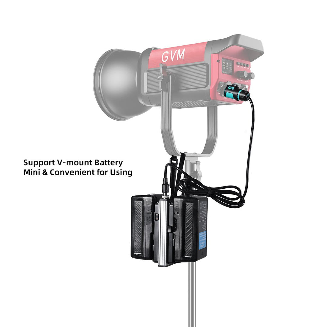 GVM V-Mount Battery Plate Adapter for PRO-SD200B LED Lights – GVM LED ...